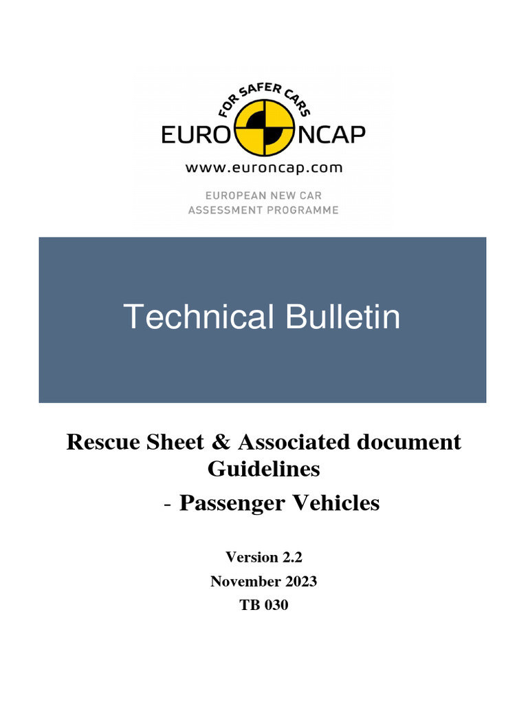 Rescue Sheet Guidelines | PDF | Vehicles | Electric Vehicle