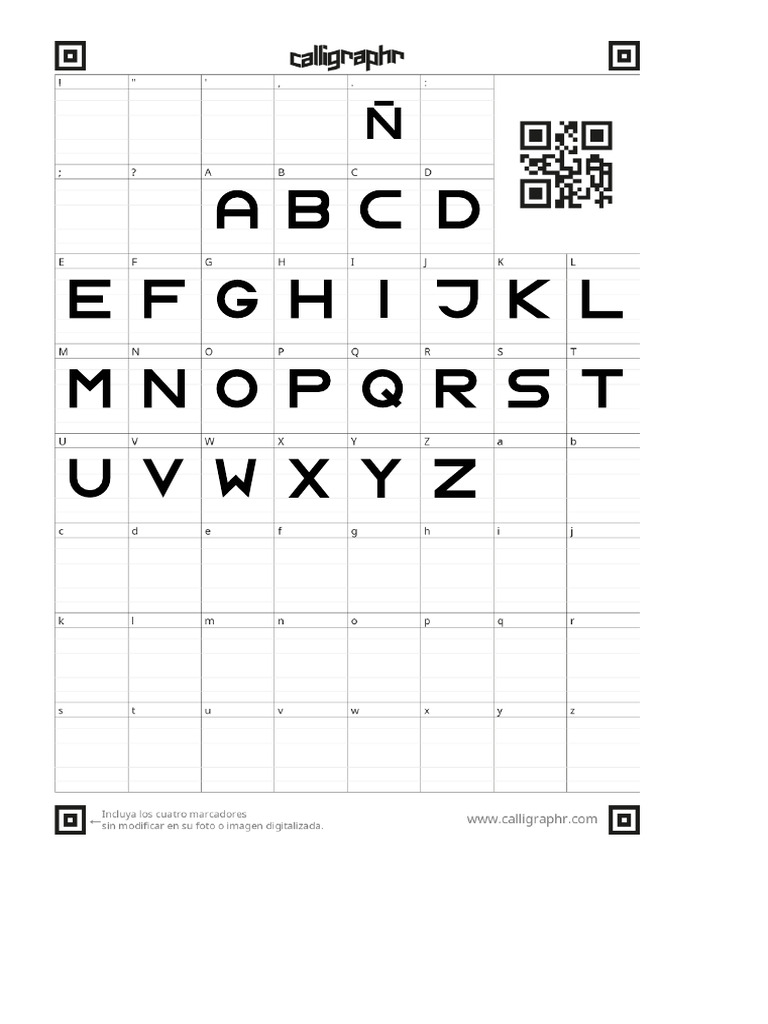 Calligraphr Template | PDF