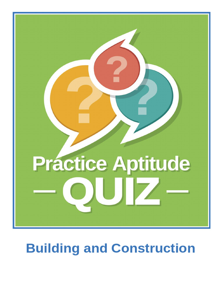 Building and Construction Quiz Sept 2020 | PDF | Personal Protective ...