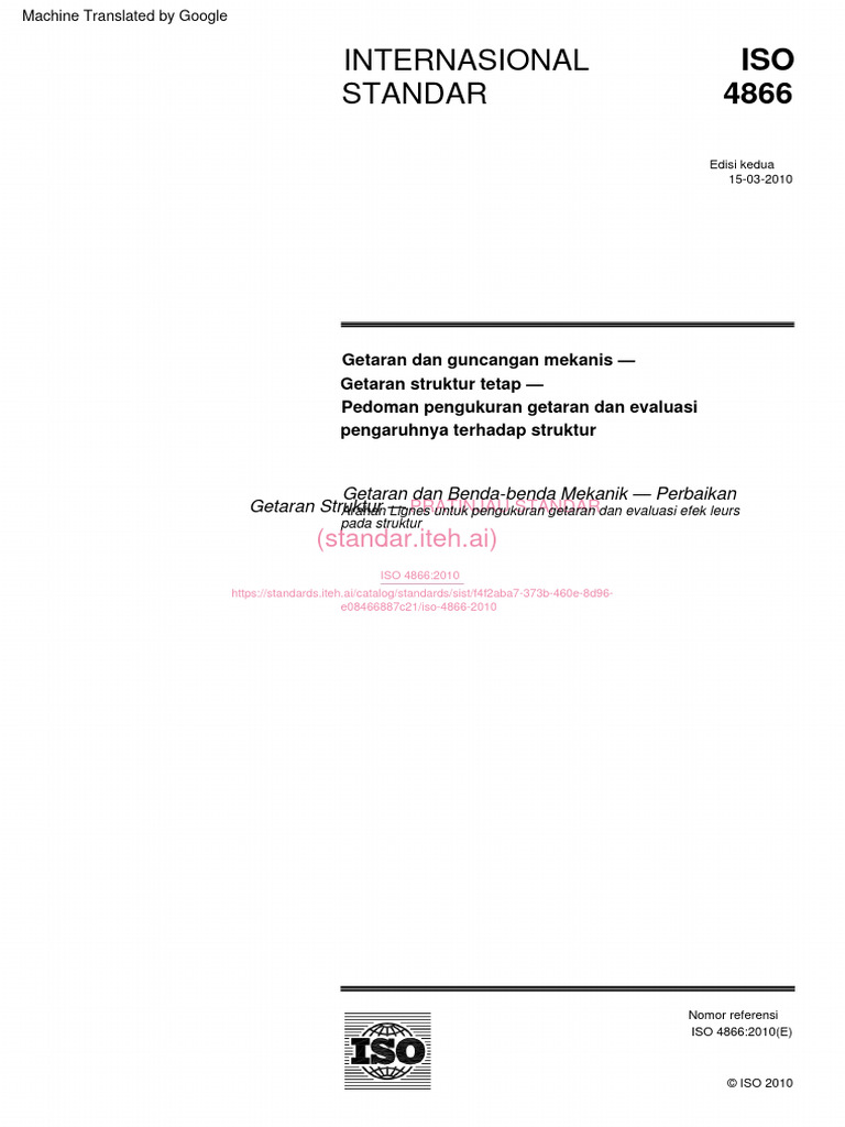 Iso 4866 2010 | PDF