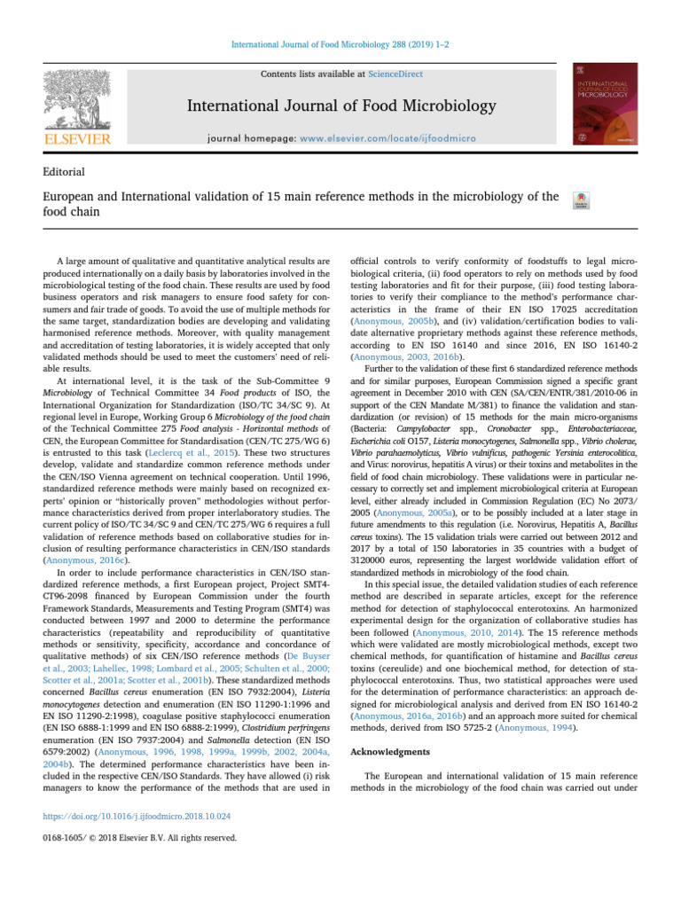 International Journal of Food Microbiology | Download Free PDF ...