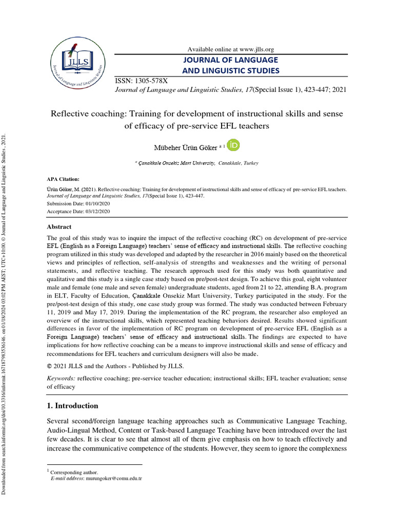 Informit 167187983536146 | PDF | Self Efficacy | Teachers