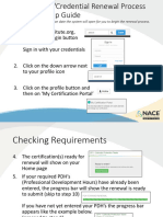 Credential Renewal Process Step by Step Guide | PDF | Software | Computing