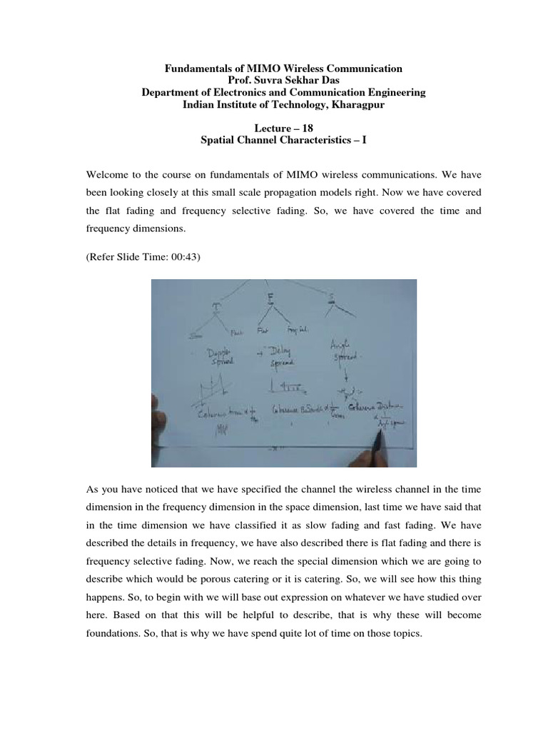 Lec 18 | PDF | Coherence (Physics) | Bandwidth (Signal Processing)