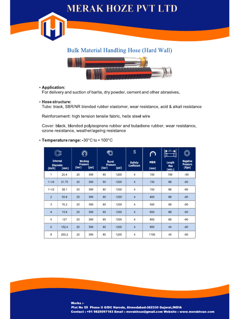 Bulk Material Handling Hose | PDF