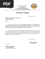 List of Notice of Award | PDF