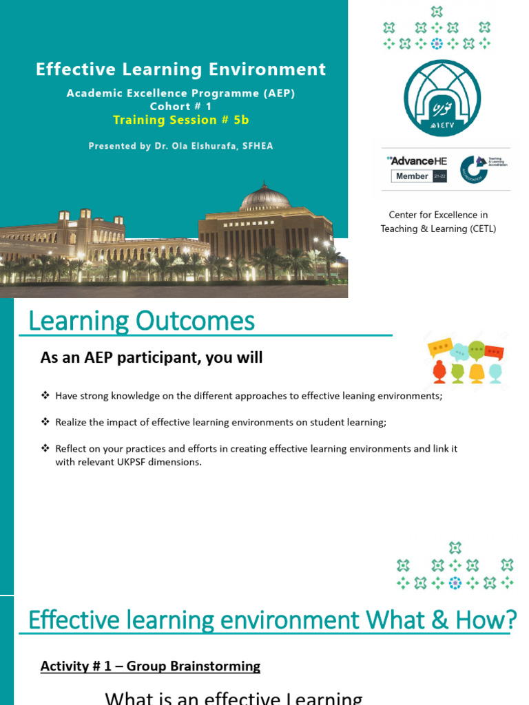 Effective Learning Environment-English | Download Free PDF | Learning ...