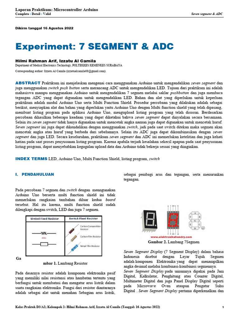 Adc & 7 Segment | PDF Adc & 7 Segment | PDF