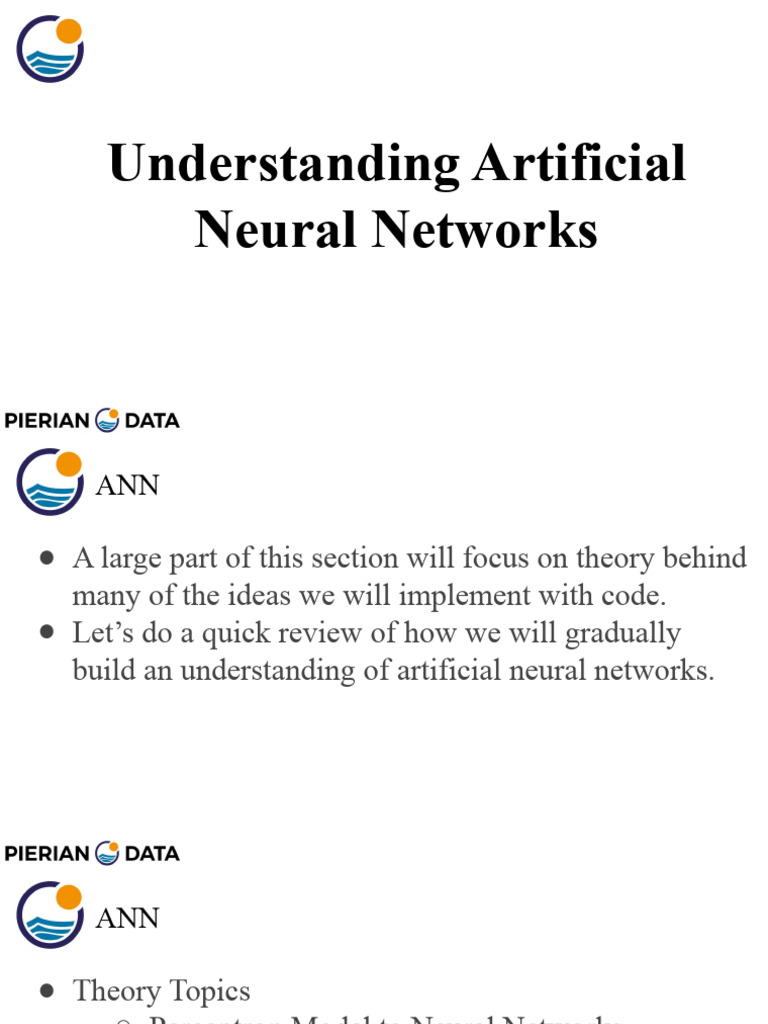05 ANN Artificial Neural Networks | PDF | Artificial Neural Network | Deep Learning