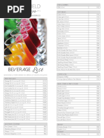 Minibar Price List and Menu Items | PDF | Alcoholic Drinks | Drink