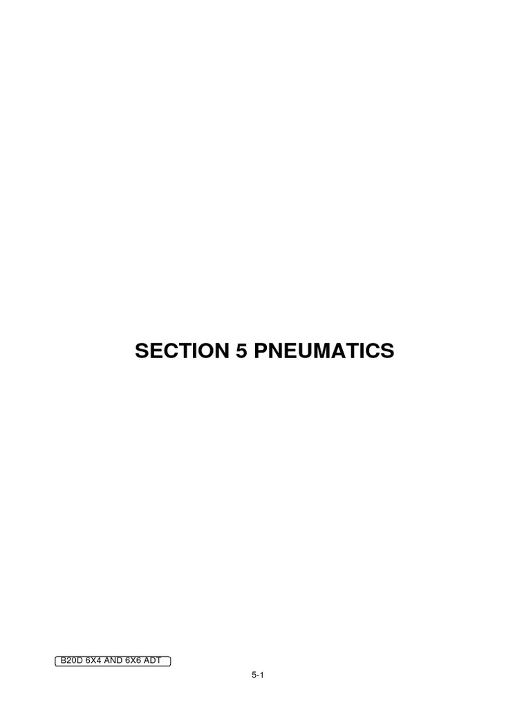B20D Parts Manual Section 5 Pneumatics | PDF | Manufactured Goods | Mechanical Engineering