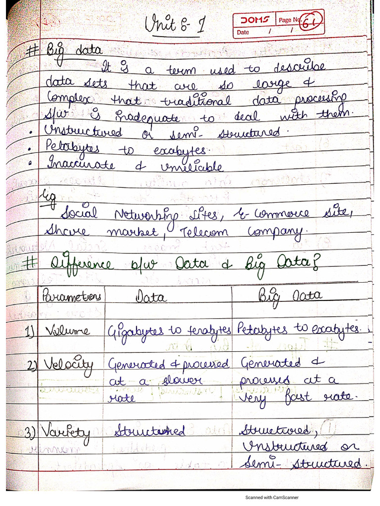 Big Data Notes | PDF
