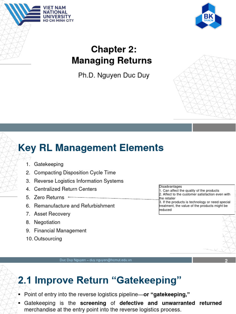 Chapter 2 - Part 1 | PDF | Logistics | Supply Chain