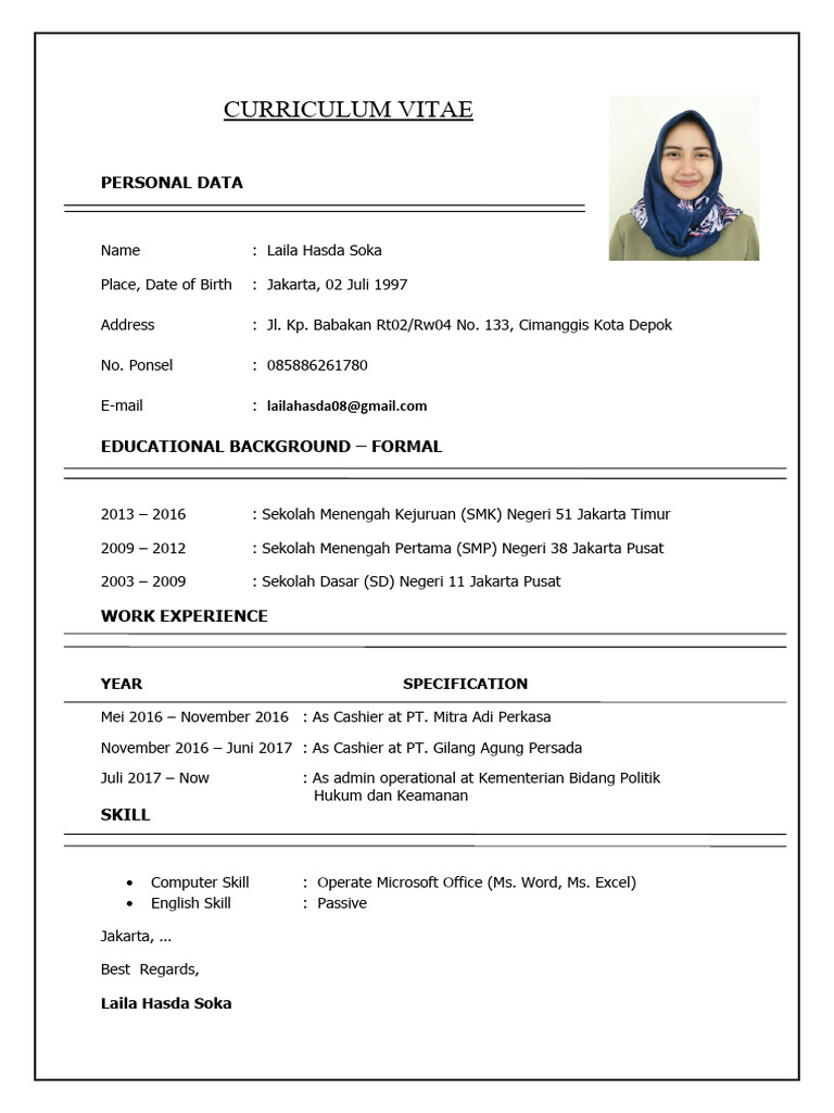 Curriculum Vitae: Personal Data | PDF