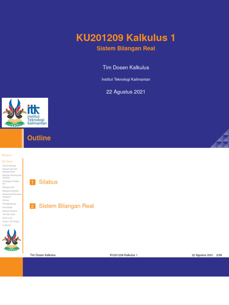 Bab 1 Sistem Bilangan Riil | PDF