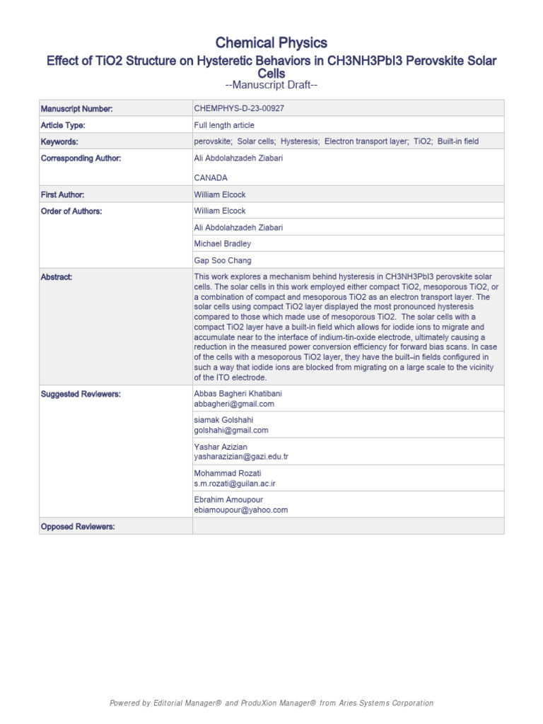 Chemphys D 23 00927 | PDF | Physical Sciences | Materials