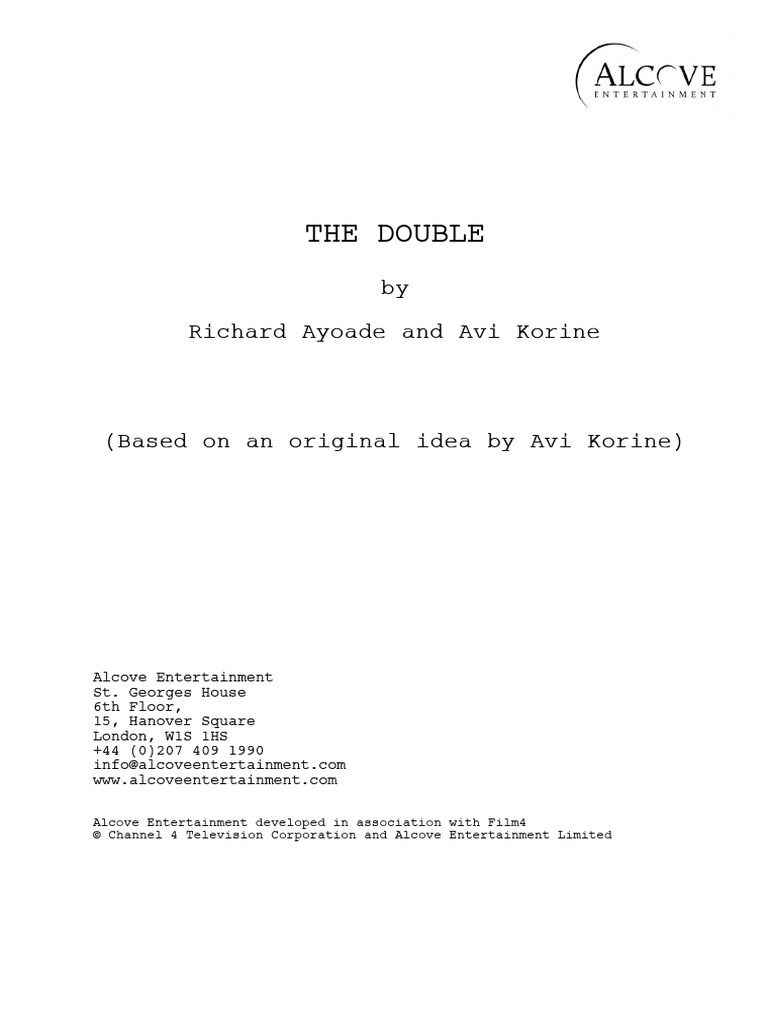 The Double Script | PDF | Apartment | Desk