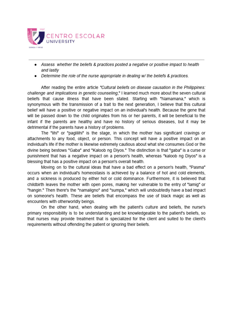 M1 Post Task Reflective Journal | PDF