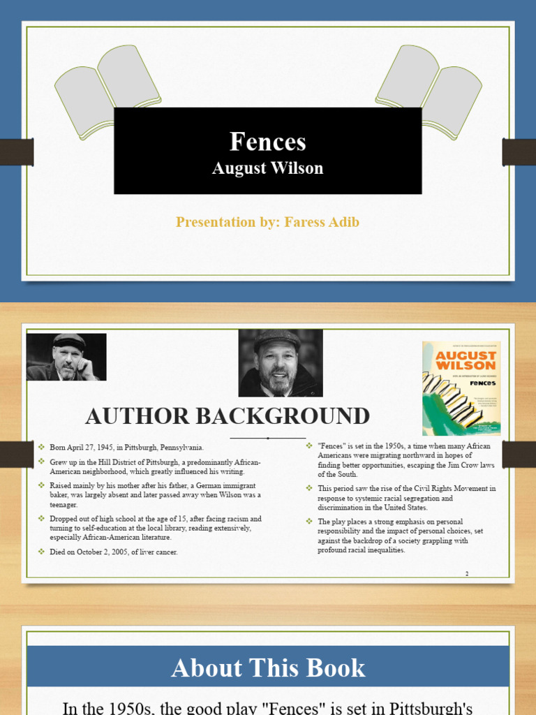 Fances | PDF | Fences (Play) | Narration