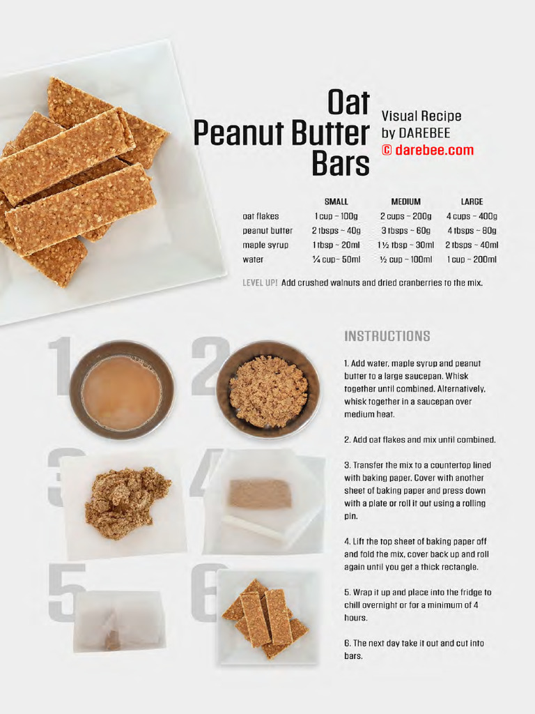 Oat Peanut Butter Bars | PDF