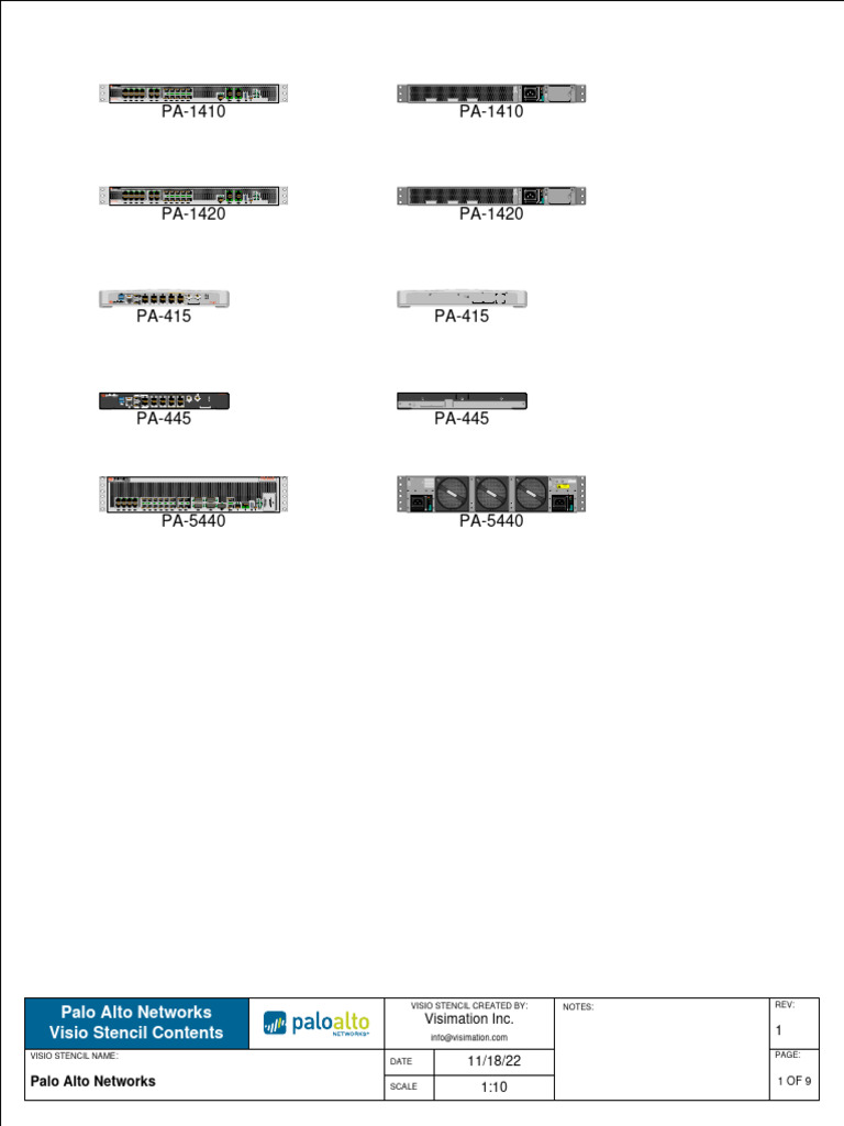 Palo Alto Networks Visio Index Sheet | PDF