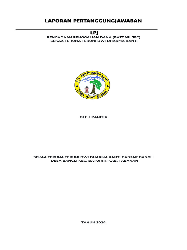 LPJ BAZAR JFC 2024 | PDF