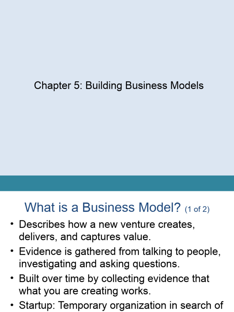 Week 5.1 Business Models | Download Free PDF | Business Model | Entrepreneurship