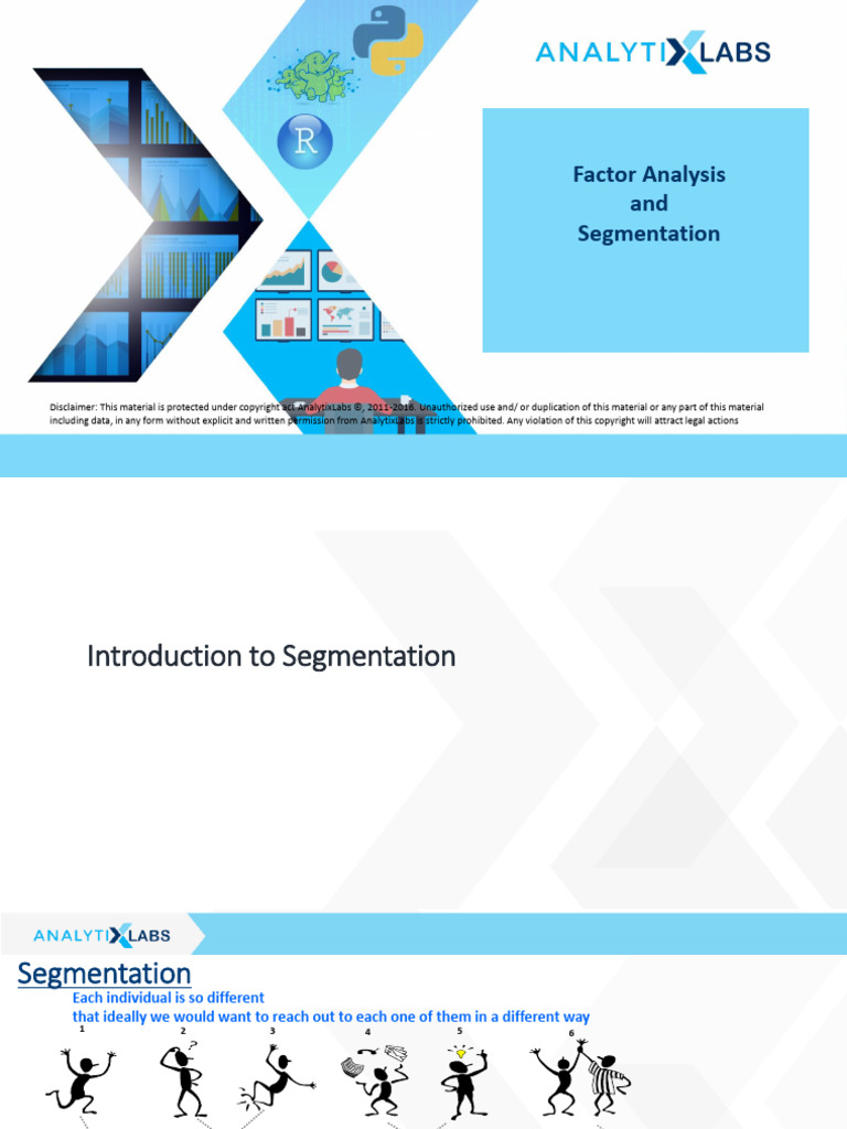 Factor Analysis Segmentation New Pdf Cluster Analysis Market Segmentation