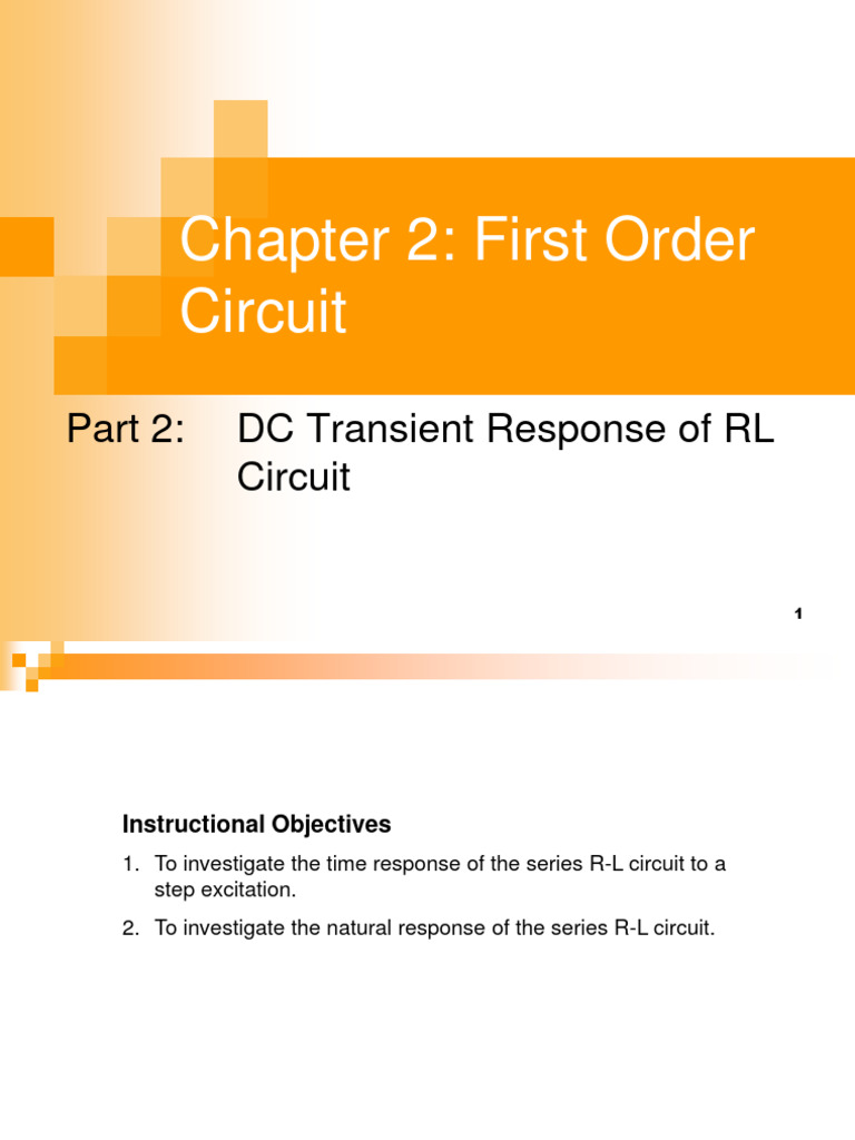 RL Circuit DC Transient Response Analysis | PDF | Electrical Network ...