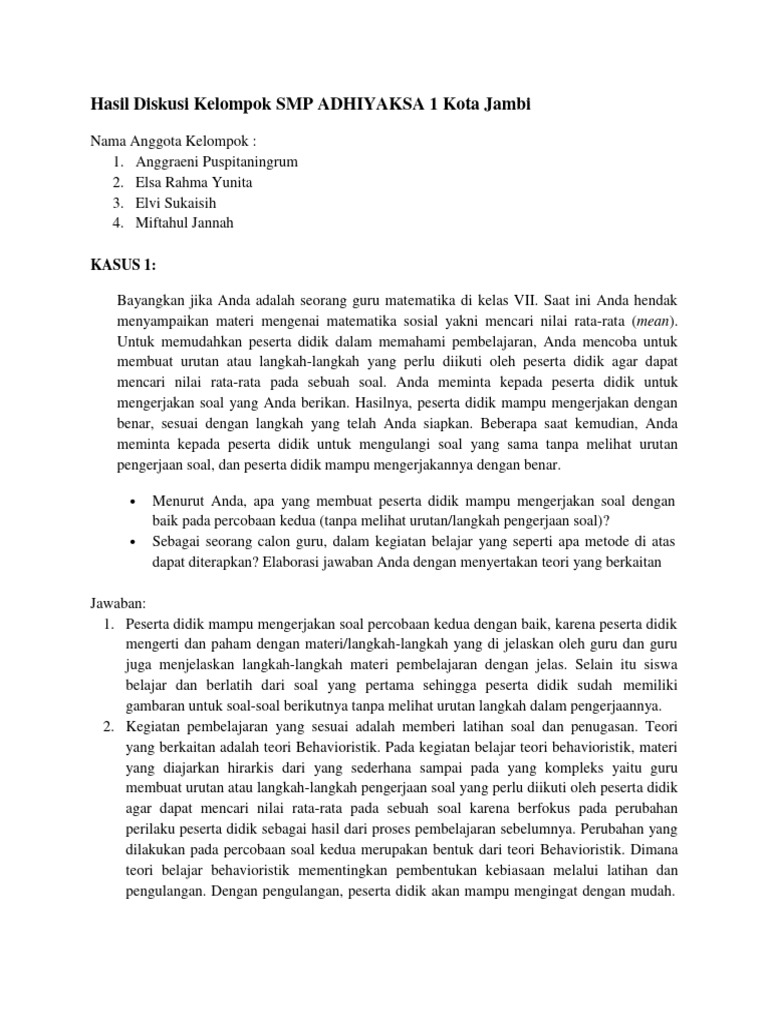 Ruang Kolaborasi Topik 1 PPDP | PDF