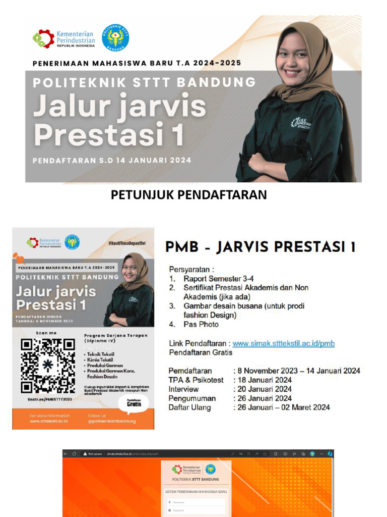 Tata Cara Pendaftaran Jarvis Prestasi 1 | PDF
