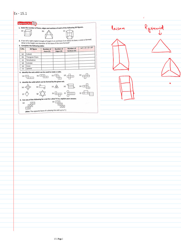 Class 7 Composite Maths15.1 | PDF
