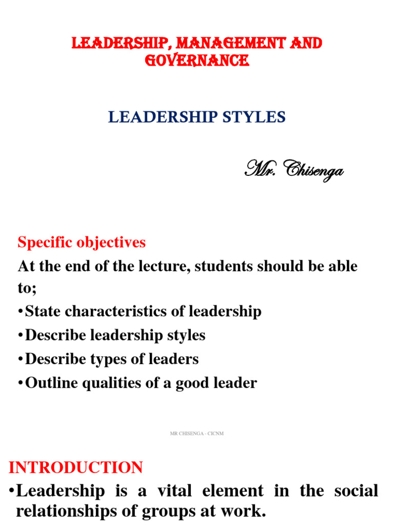 06 Leadership Styles | PDF | Leadership | Goal