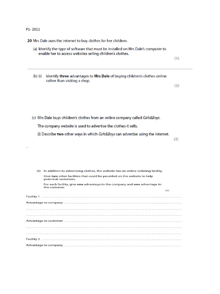 ICT Important Exam Questions 2023-2024 | PDF