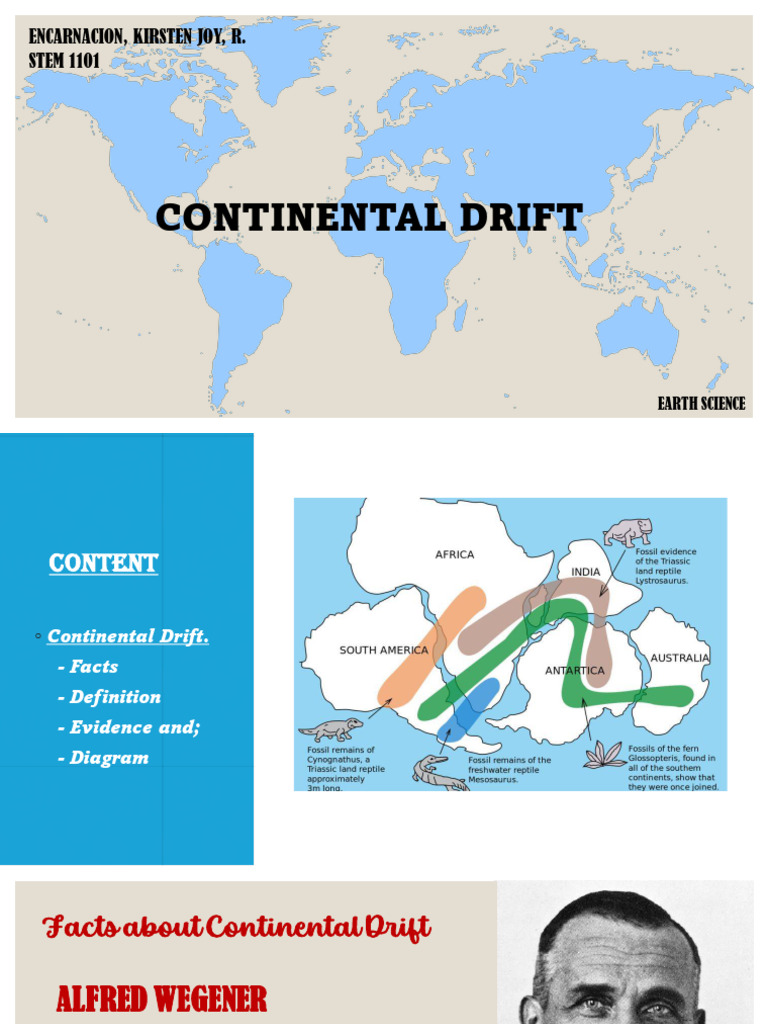 Continental Drift | PDF | Plate Tectonics | Geology