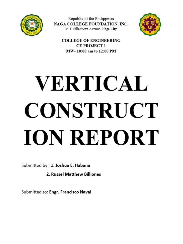 Vertical Construction Report | PDF | Condominium | Civil Engineering