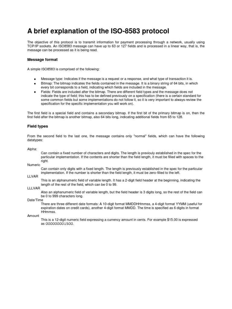 A Brief Explanation of The ISO | PDF | Computer Programming | Computer Data