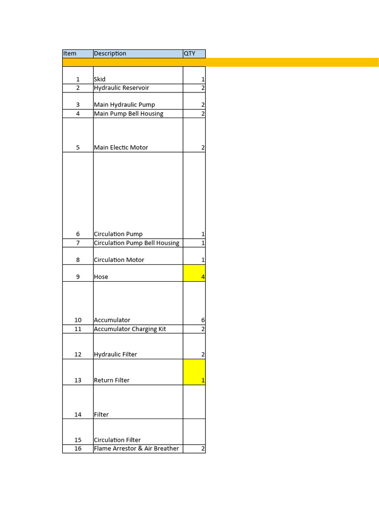 P82 HPU&Deck Box& Solenoid Rack Specification | PDF | Pump | Valve