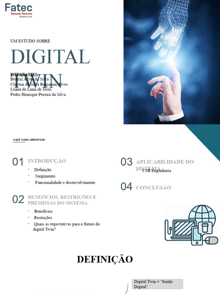 Slides - Digital Twin | PDF | Engenharia