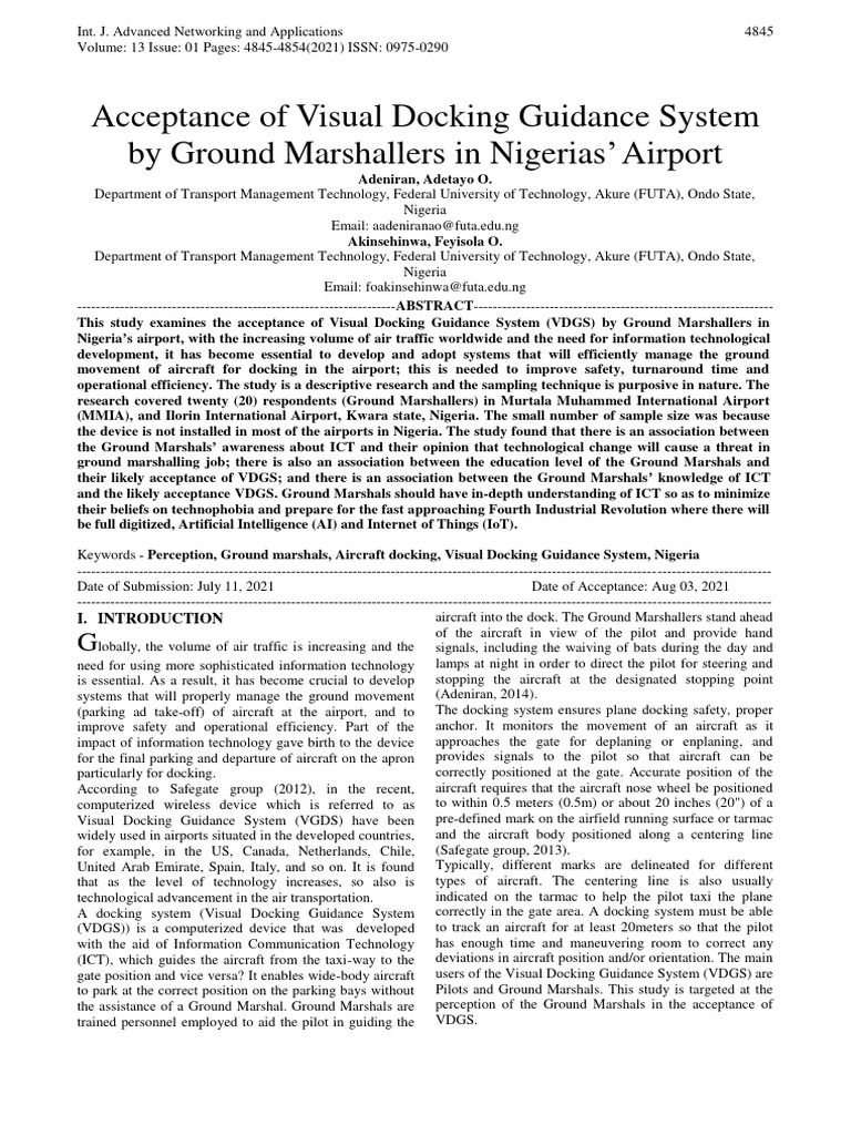 Acceptance of Visual Docking Guidence | Download Free PDF | Attitude ...
