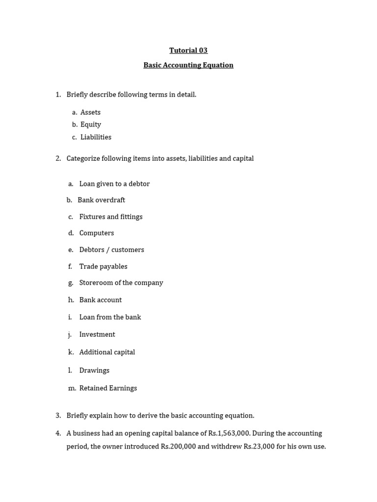 Tutorial 03 - Final | PDF | Banks | Corporations Tutorial 03 - Final | PDF | Banks | Corporations