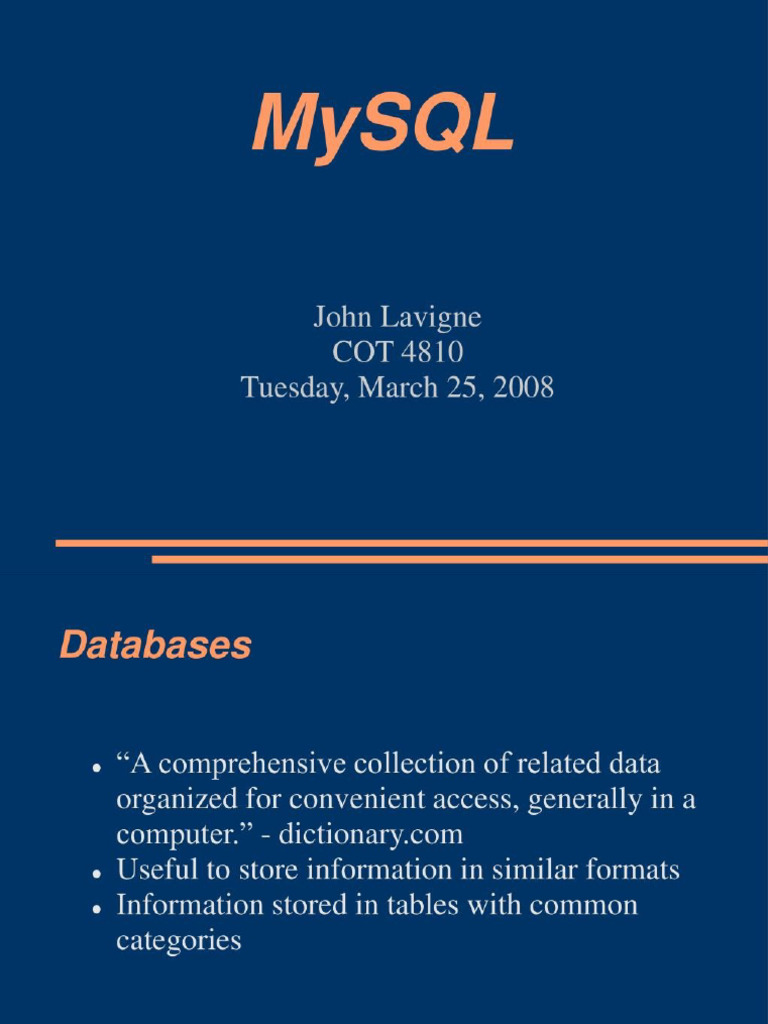 Mysql | PDF