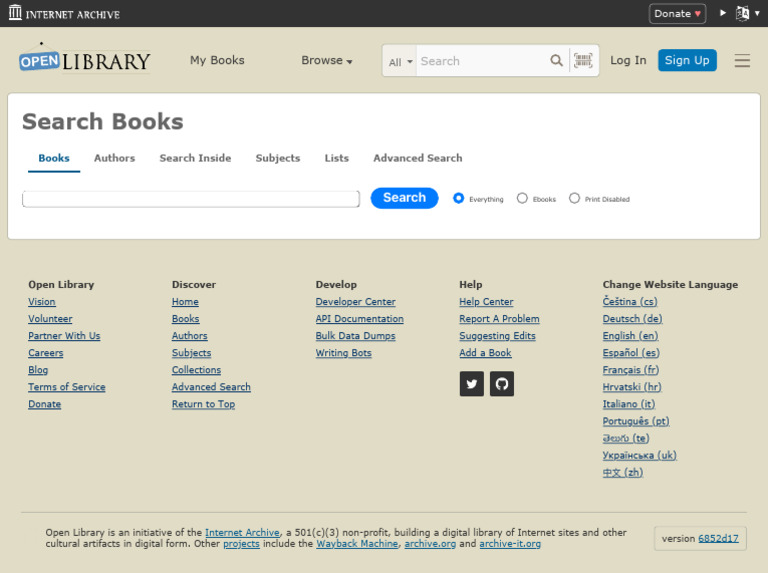Search Open Library | PDF | Information Technology | Cyberspace