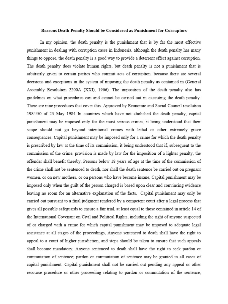 Summary | PDF | Capital Punishment | Sentence (Law)