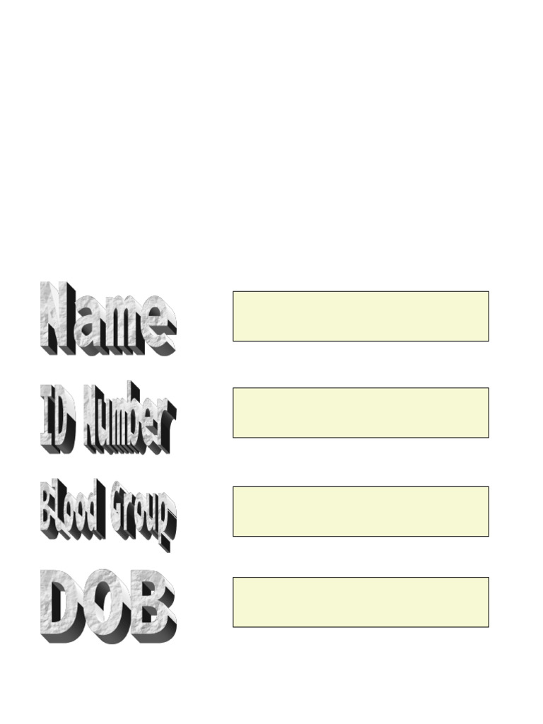 ID Card Template | PDF