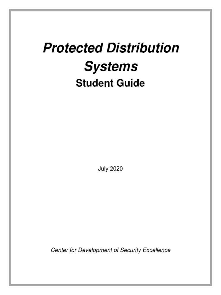 Overview of Protected Distribution Systems | PDF | Securities ...