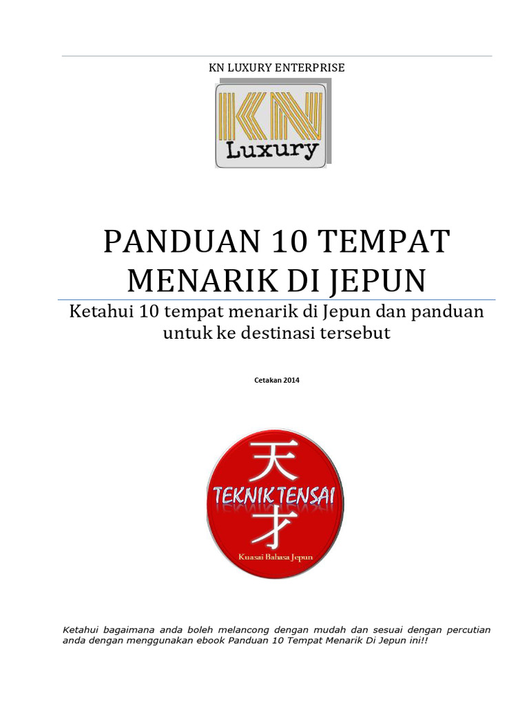 Panduan 10 Tempat Menarik Di Jepun | PDF