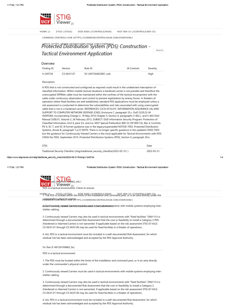 Tactical PDS Construction Guide | PDF | Security Technology | National ...