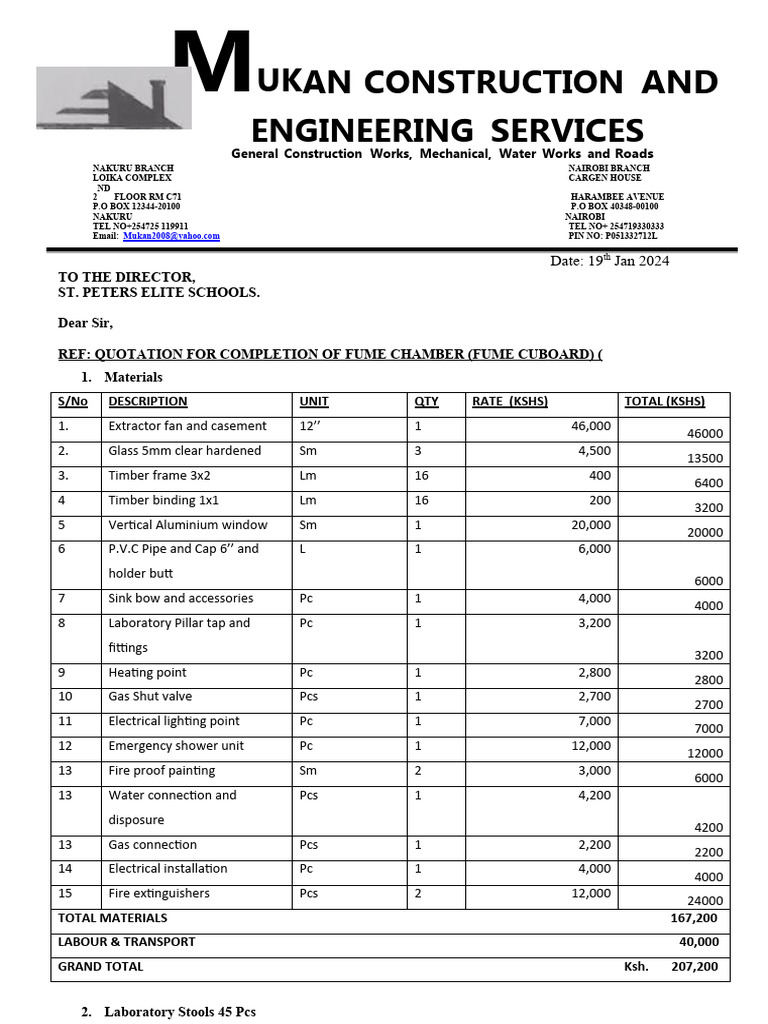 Mukan Quotation - ELITE | PDF