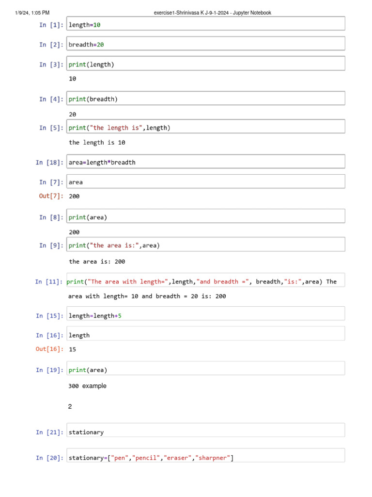 Jupyter Notebook Basics | PDF